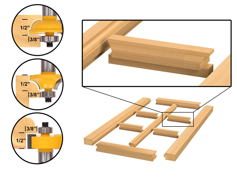 Door & Window :: Glass Door & Window :: Glass Door Router Bits- 3 pc ... Door & Window :: Glass Door & Window :: Glass Door Router Bits- 3 pc ...