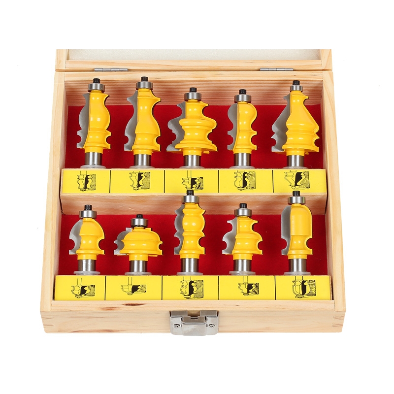 Molding Casing And Base Molding 10 Bit Architectural Molding Router Bit Set 12 Shank