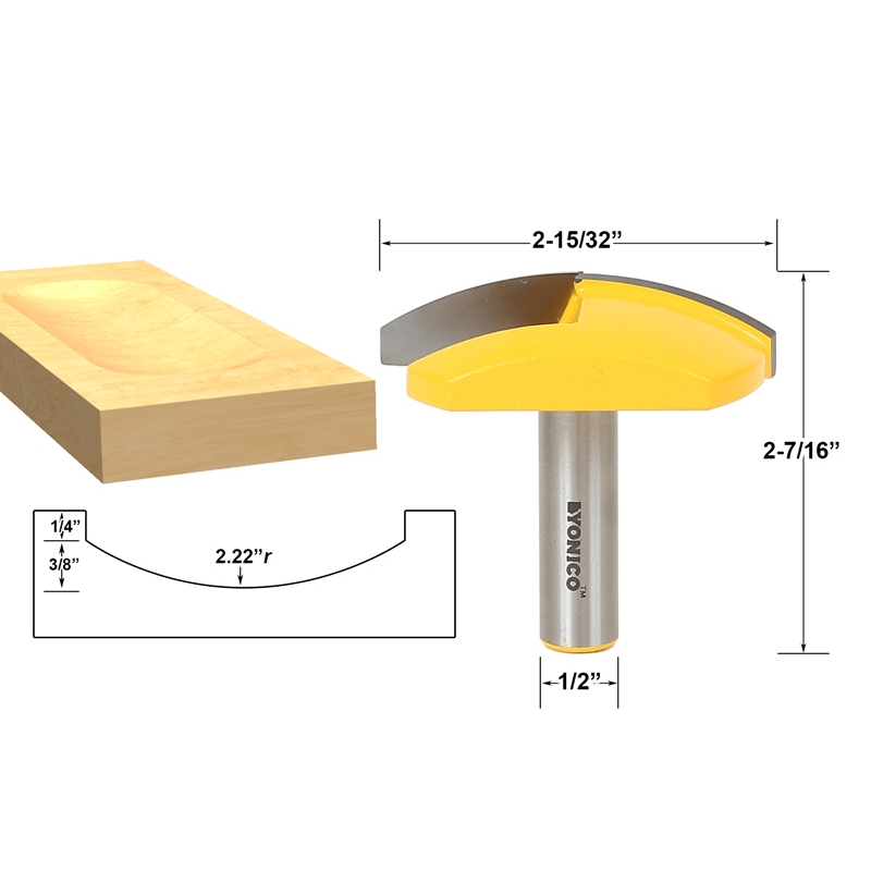 CNC Router Bits :: Large Bowl :: 2.22 CNC Router Bits :: Large Bowl :: 2.22