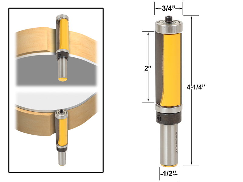 Top bearing router bit store