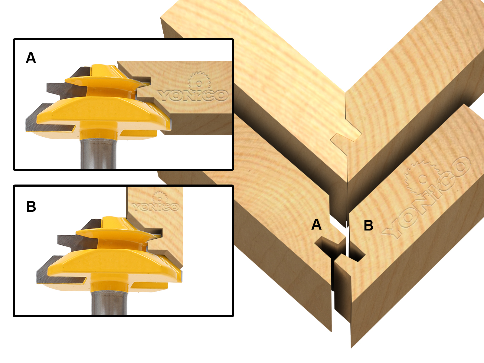 45 degree lock miter router bit setup store