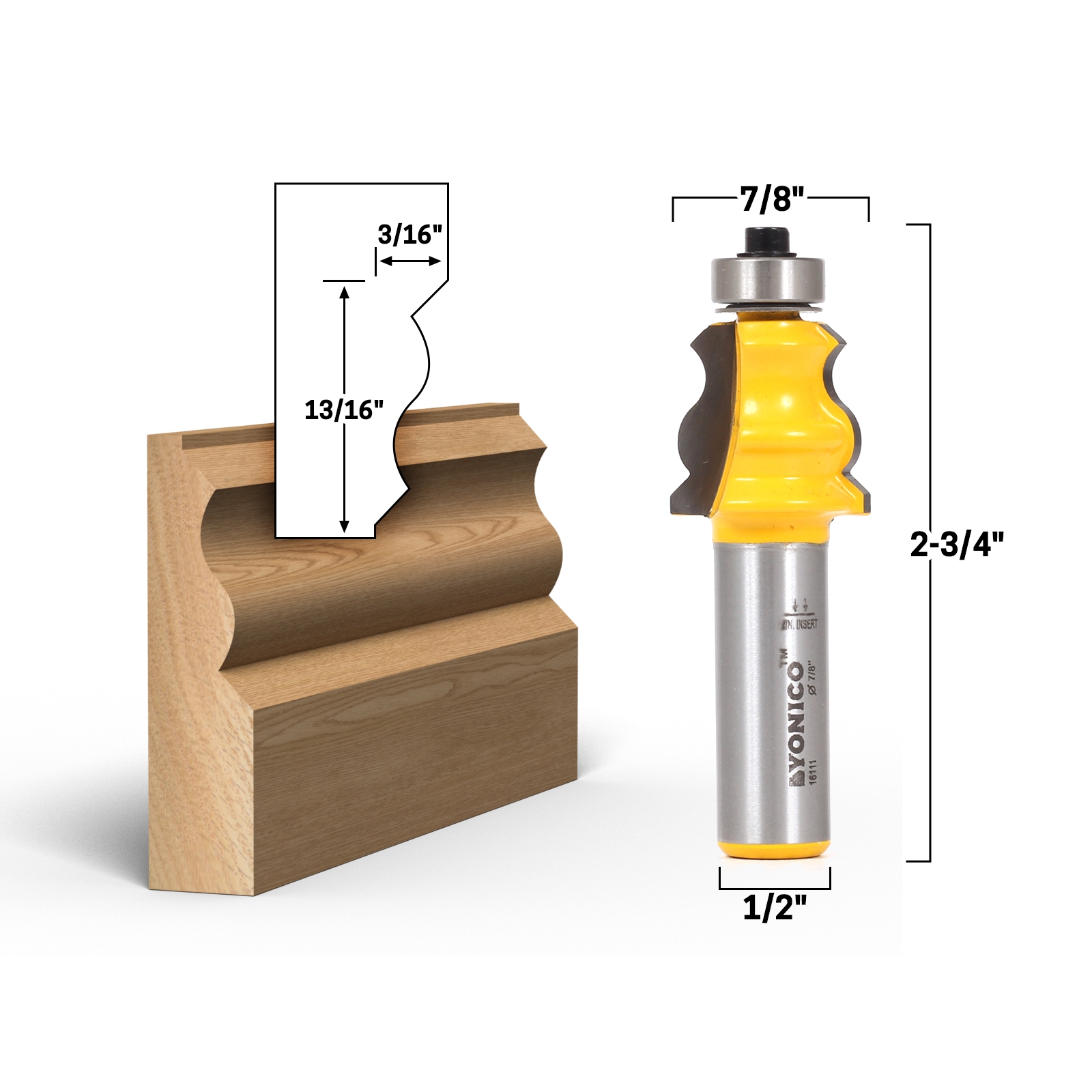 Molding :: Crown & Cornice Molding :: Crown Cap Molding Router Bits ...