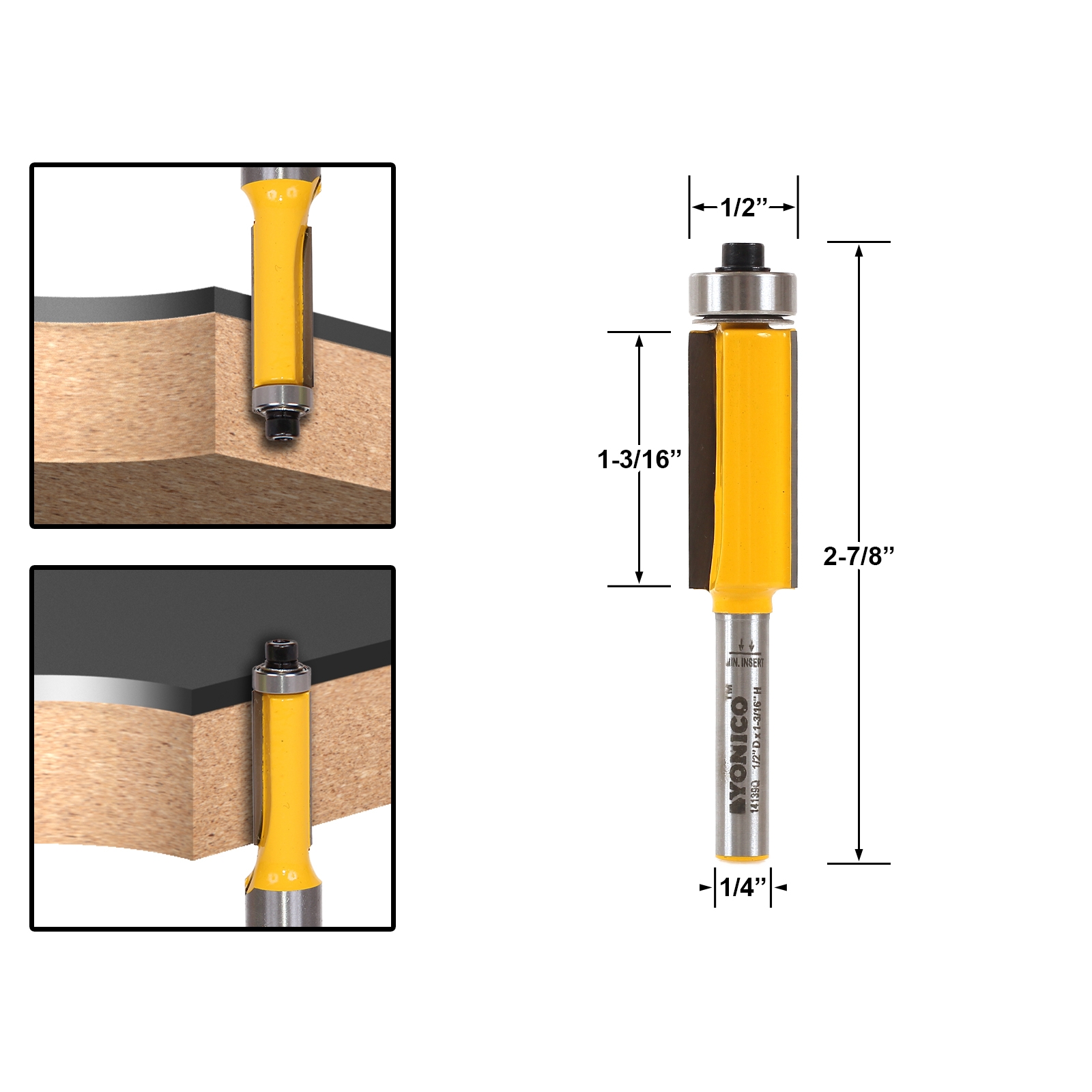 1.5 inch flush trim router bit store