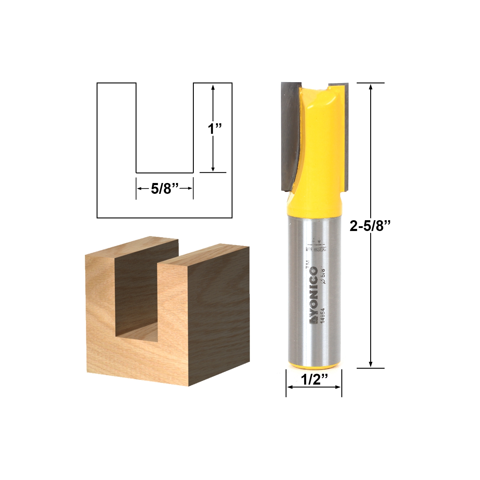 Straight & Spiral :: Straight & Dado :: Straight/Dado Router Bit - 5/8 ...
