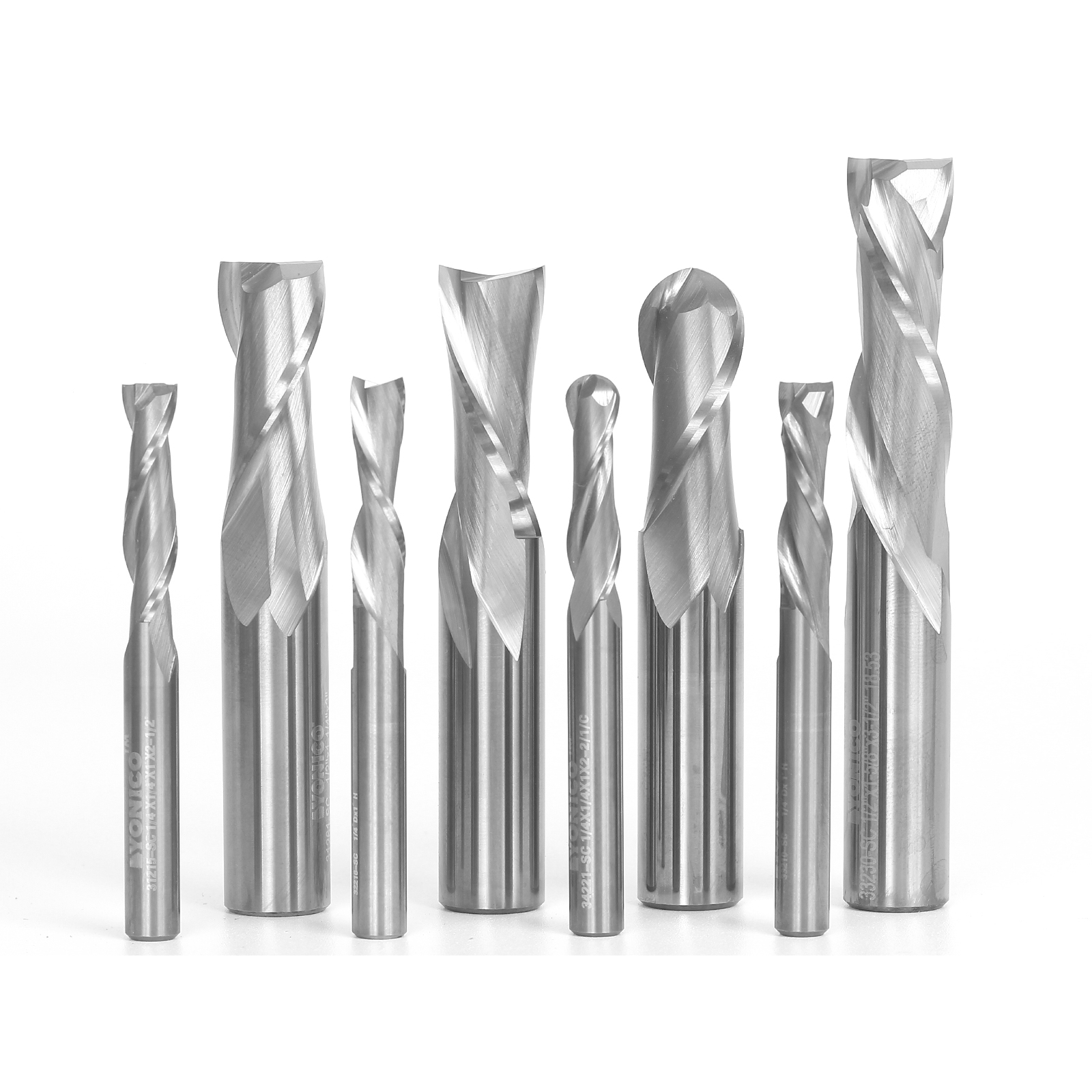Router Bit Sets :: Straight & Spiral Bit Sets :: 8 Bit Solid Carbide ...