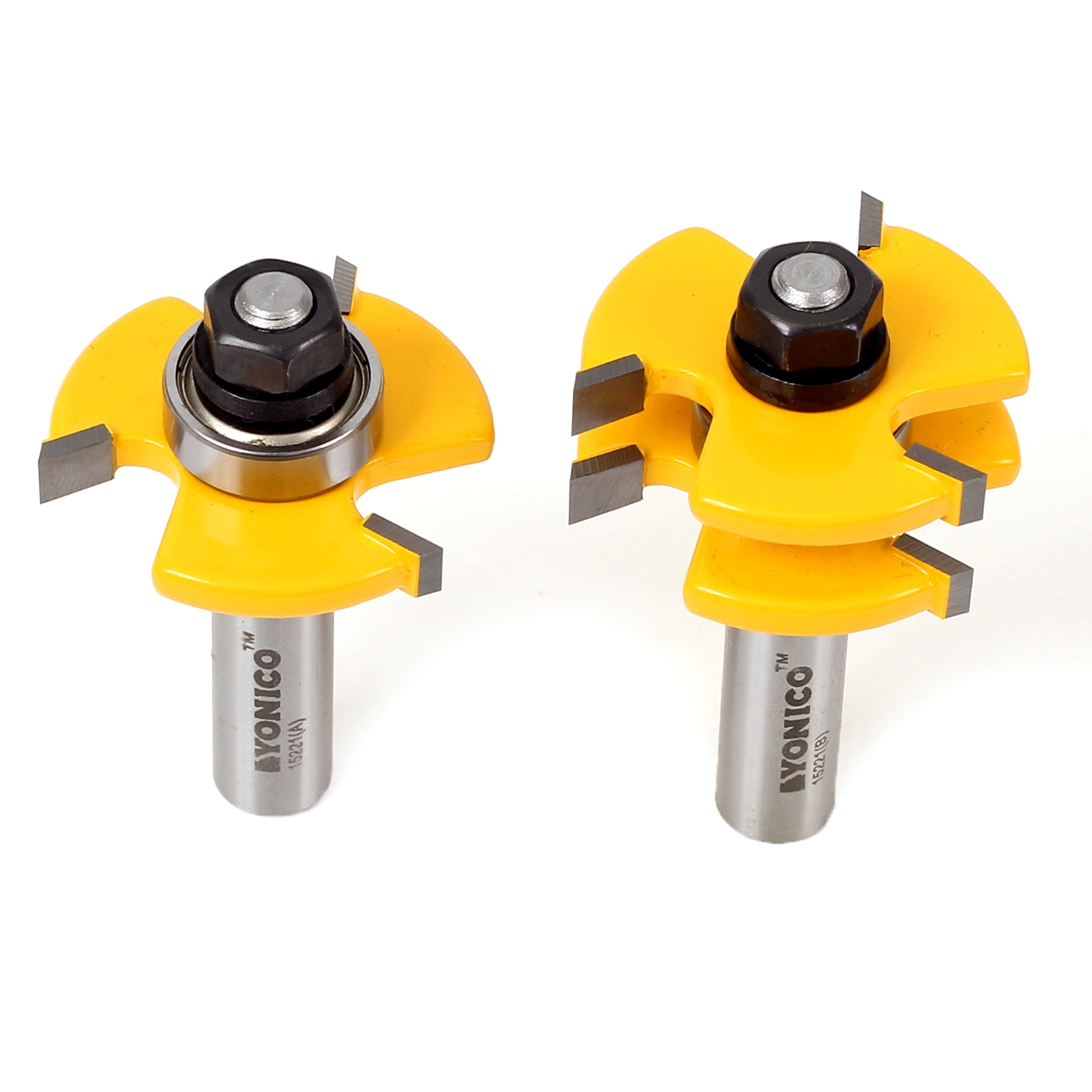 Tongue and Groove Router Bit Set - Yonico 15221