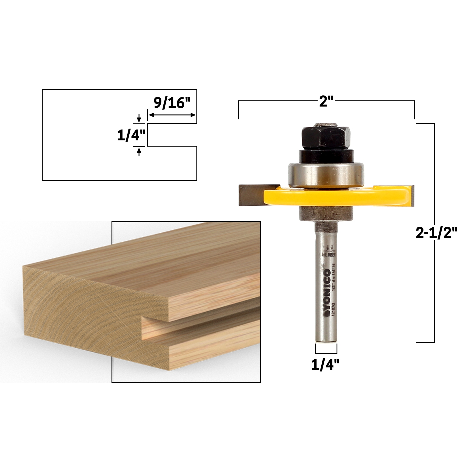 Joinery :: Slot :: 1/4" Slotting Cutter Router Bit - 1/4" Shank ...