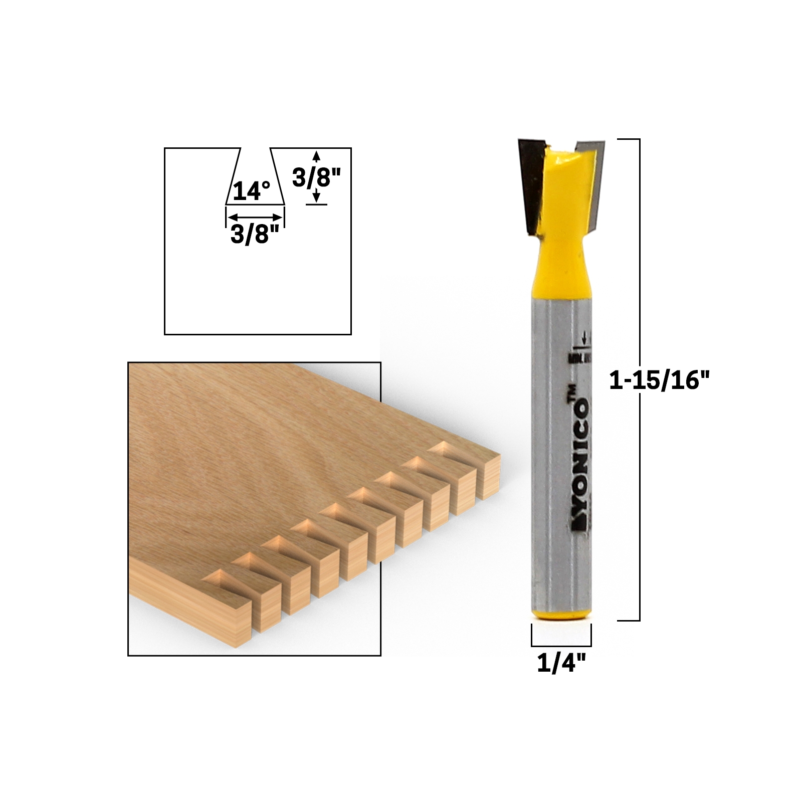 Dovetail bits for router store