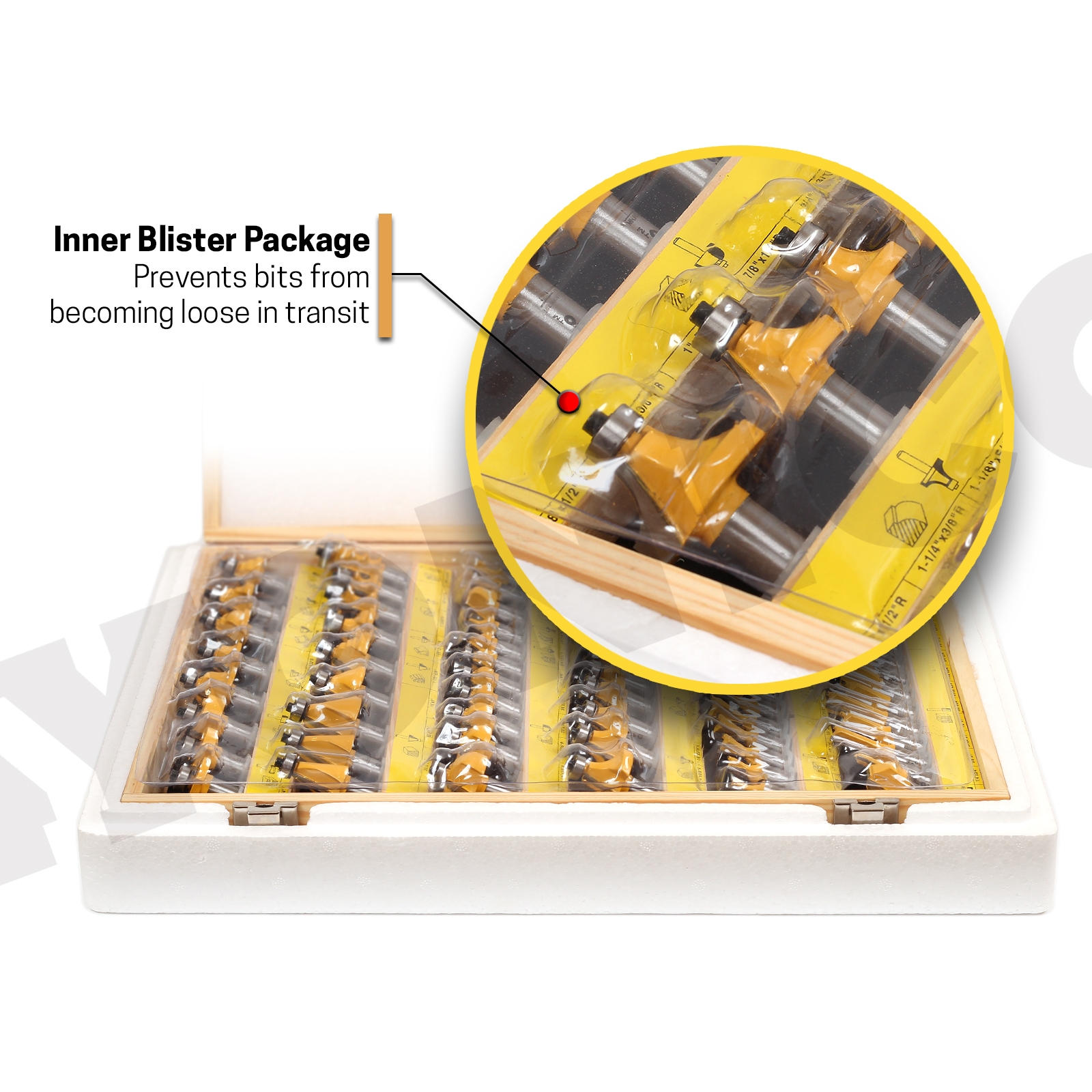 Router Bit Sets :: Large Sets :: 70 Bit Router Bit Set - 1/2" Shank ...