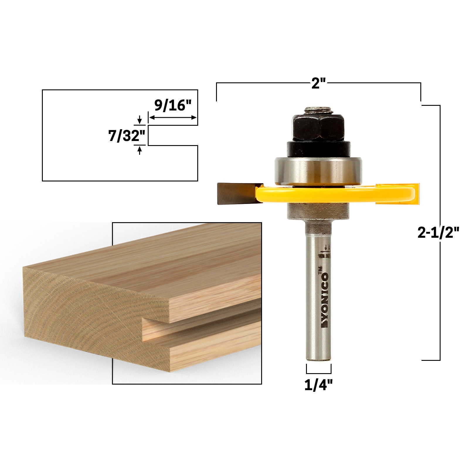 Joinery :: Slot :: 7/32" Slotting Cutter Router Bit - 1/4" Shank ...