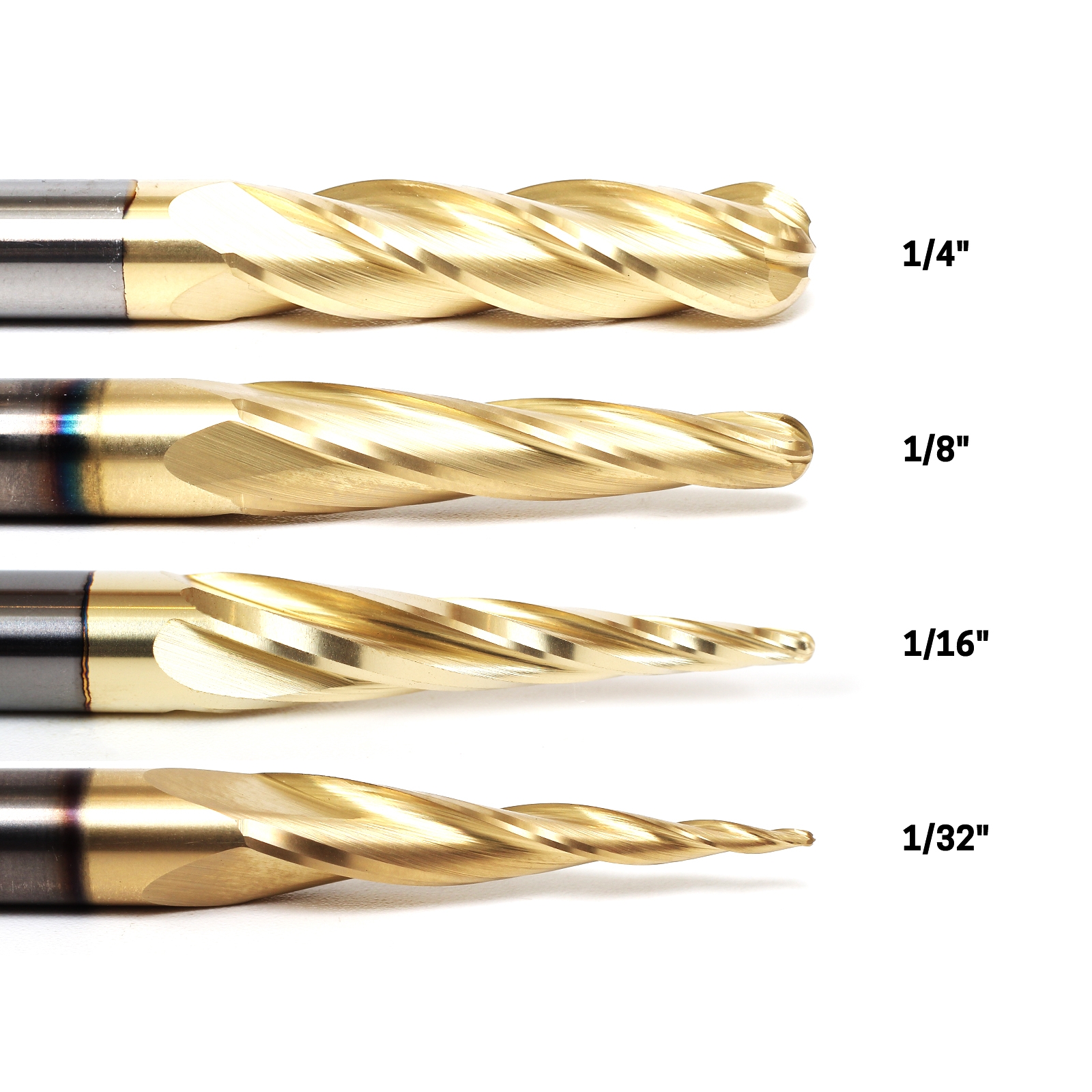 CNC Router Bits :: 3D Carving Bits :: 1/4 CNC Router Bits :: 3D Carving Bits :: 1/4