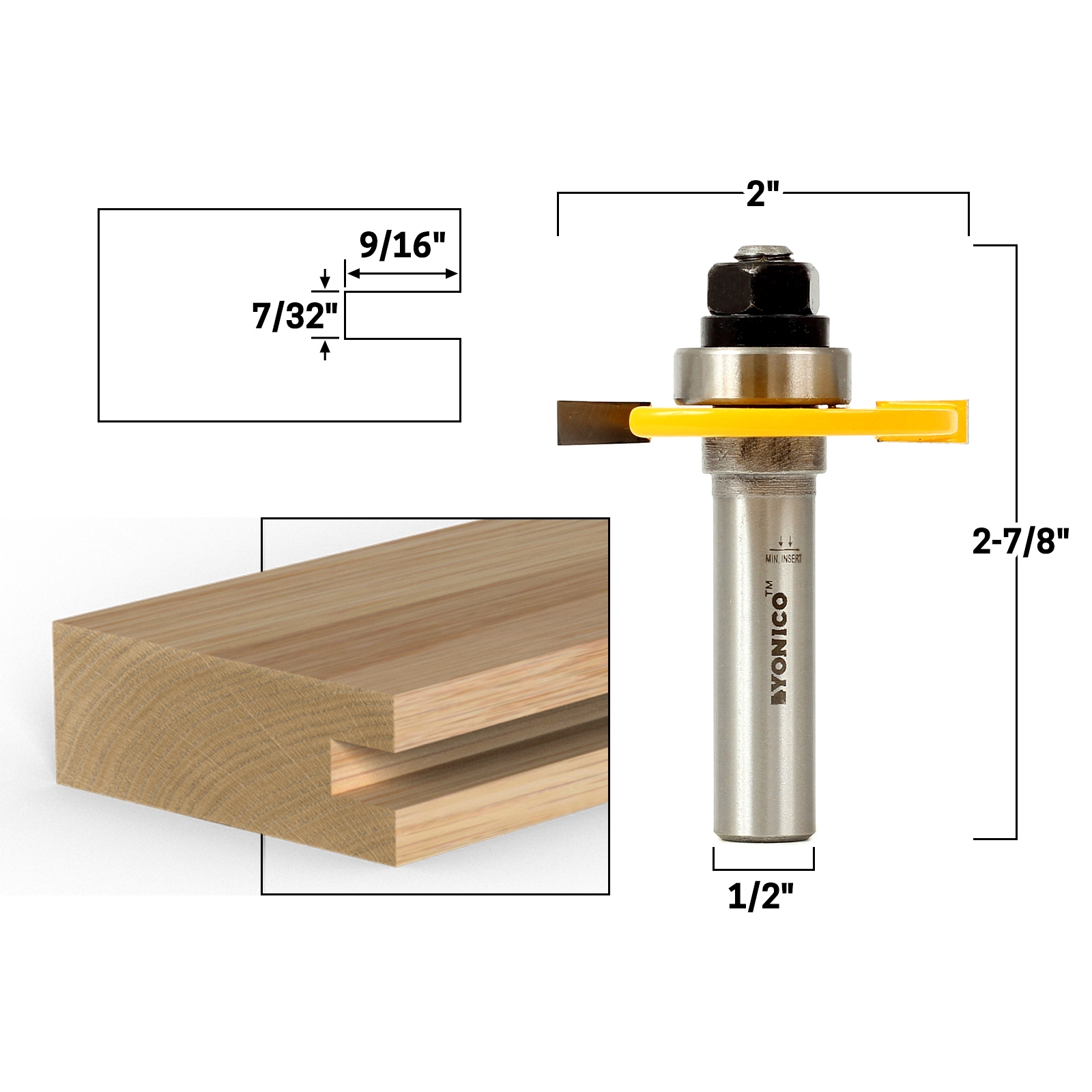 Joinery :: Slot :: 7/32" Slotting Cutter Router Bit - 1/2" Shank ...