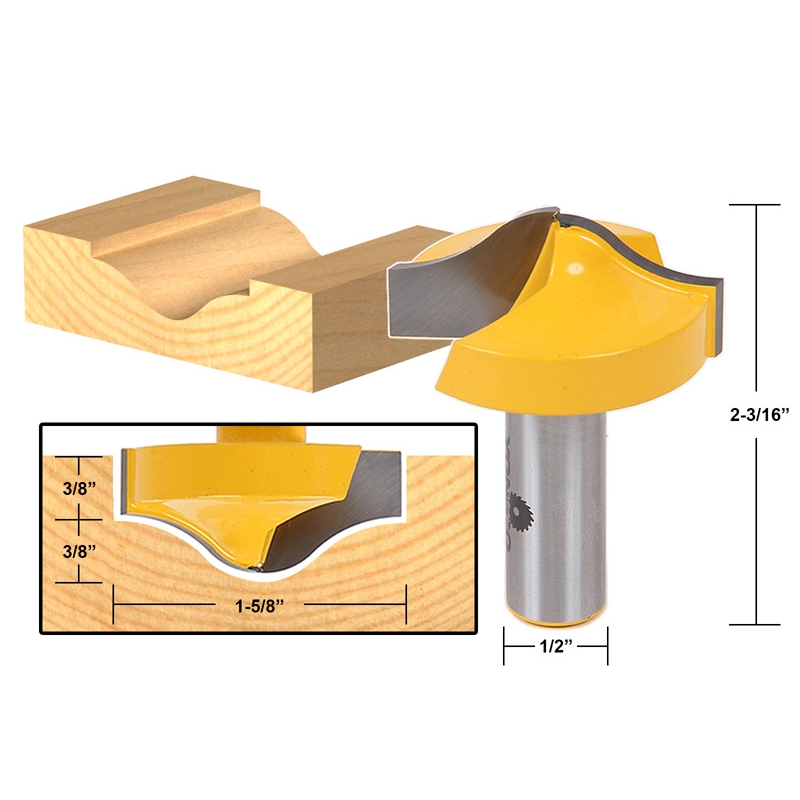 Groove :: Ogee Groove :: Large Ogee Groove Router Bit - CNC & Plunge ...