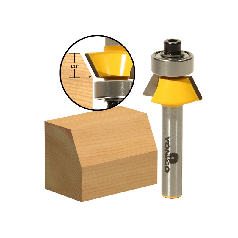 Straight & Spiral :: Flush Trim :: 30° Bevel Trim Router Bit - 1/4 ...