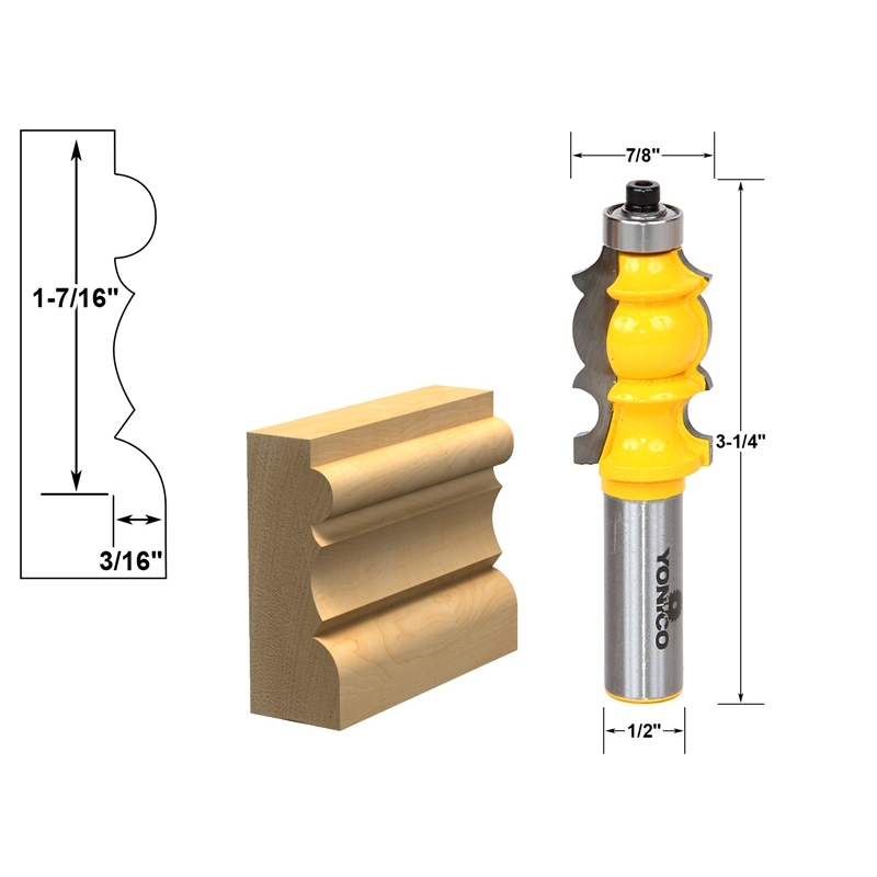Molding :: Casing & Base Molding :: Architectural Molding Router Bit ...