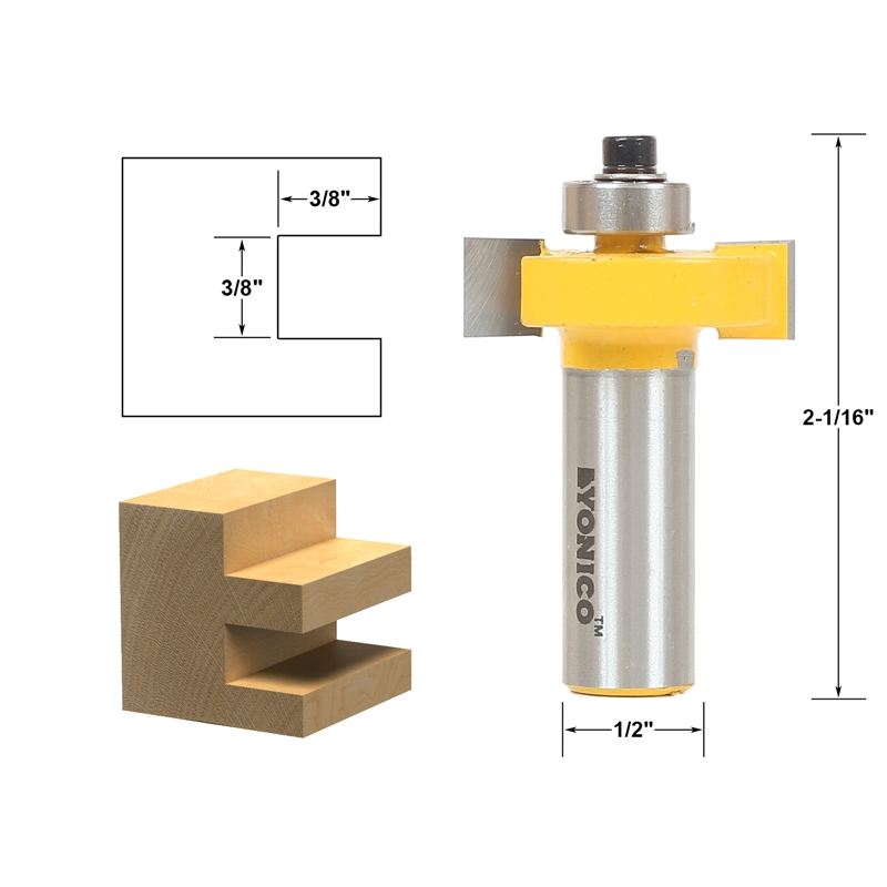 Joinery :: Slot :: 3/8" Slot Slotting & Rabbeting Router Bit - 1/2 ...