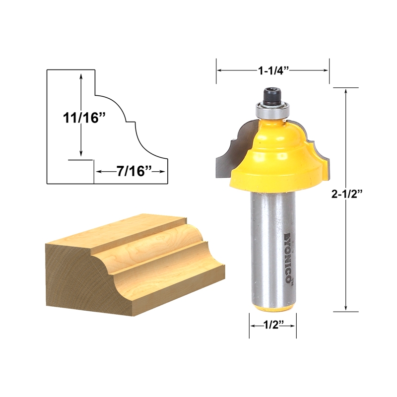 Edging :: Double Roman Ogee :: Double Roman Ogee Edging Router Bit ...