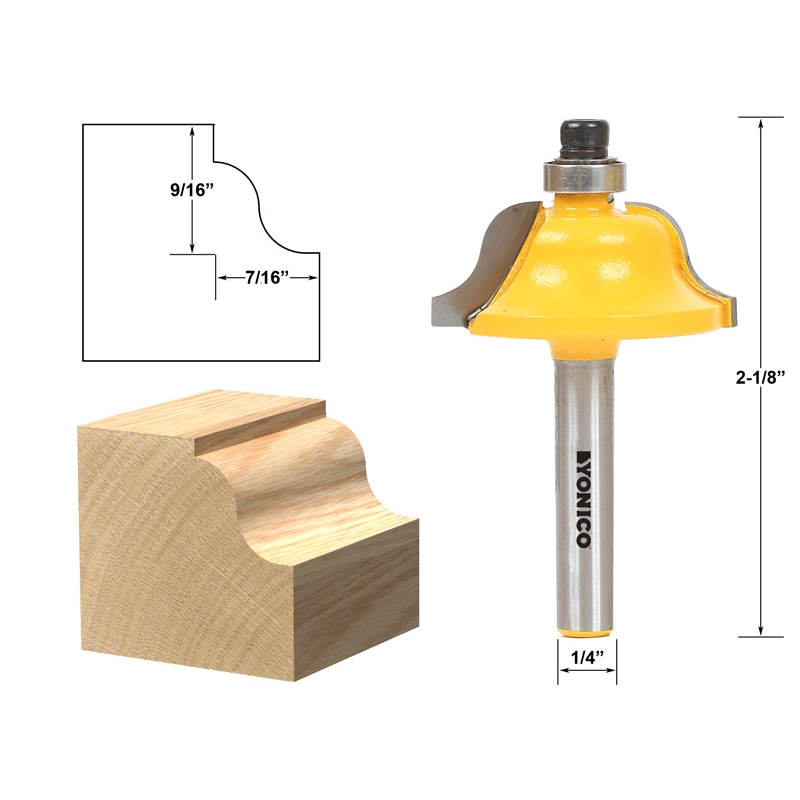 Edging :: Roman Ogee :: Roman Ogee Edging and Molding Router Bit ...