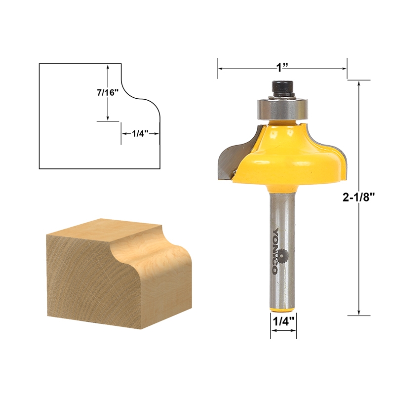 Edging :: Ogee :: Ogee Edging and Molding Router Bit - Small - 1/4 ...