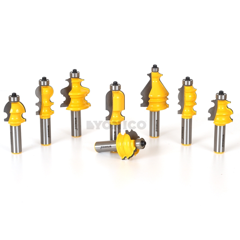 Router Bit Sets :: Molding Sets :: 8 Pc. Architectural Molding Router ...