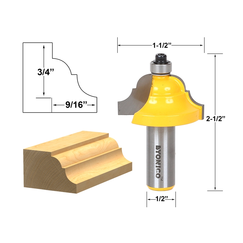 Edging :: Double Roman Ogee :: Double Roman Ogee Edging Router Bit ...