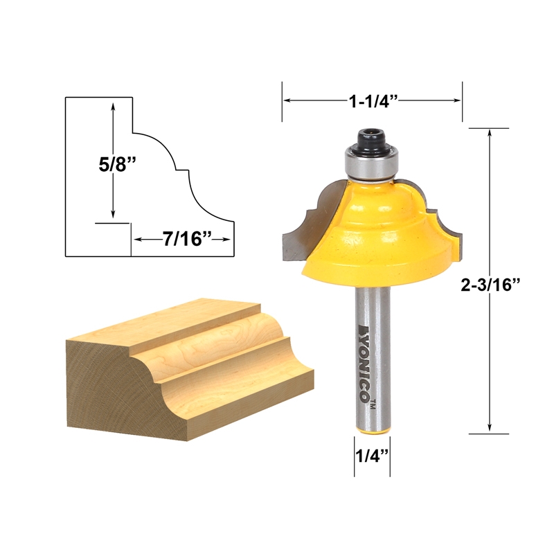 Edging :: Double Roman Ogee :: Double Roman Ogee Edging Router Bit ...