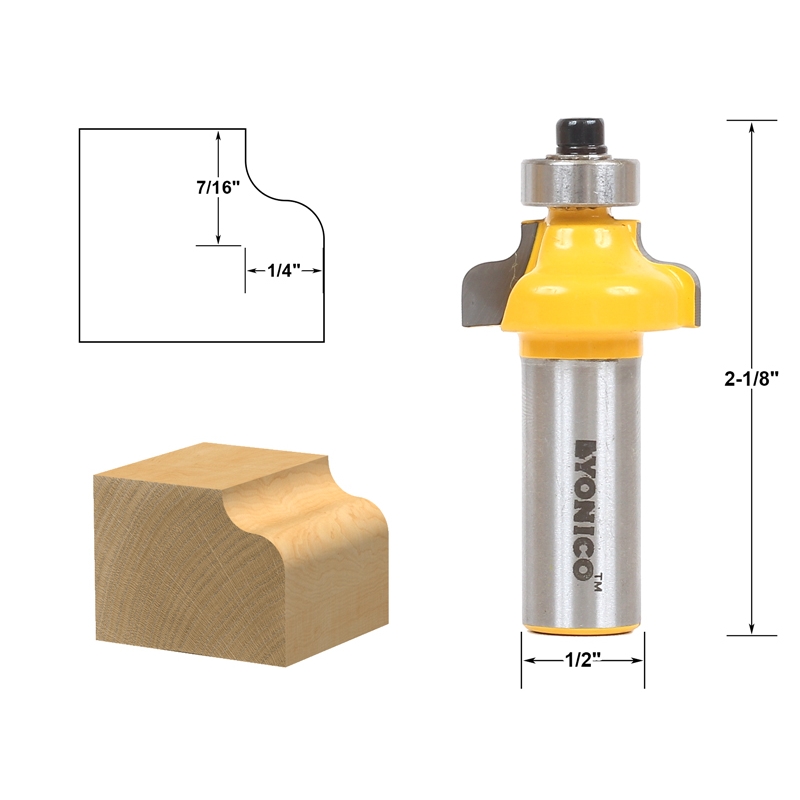 Edging :: Ogee :: Ogee Edging and Molding Router Bit - Small - 1/2 ...