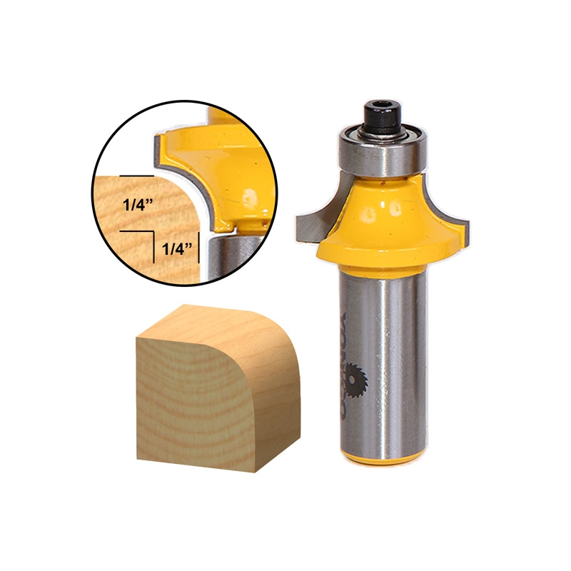 Edging :: Round Over :: Round Over Edging Router Bit - 1/4" Radius - 1/ ...