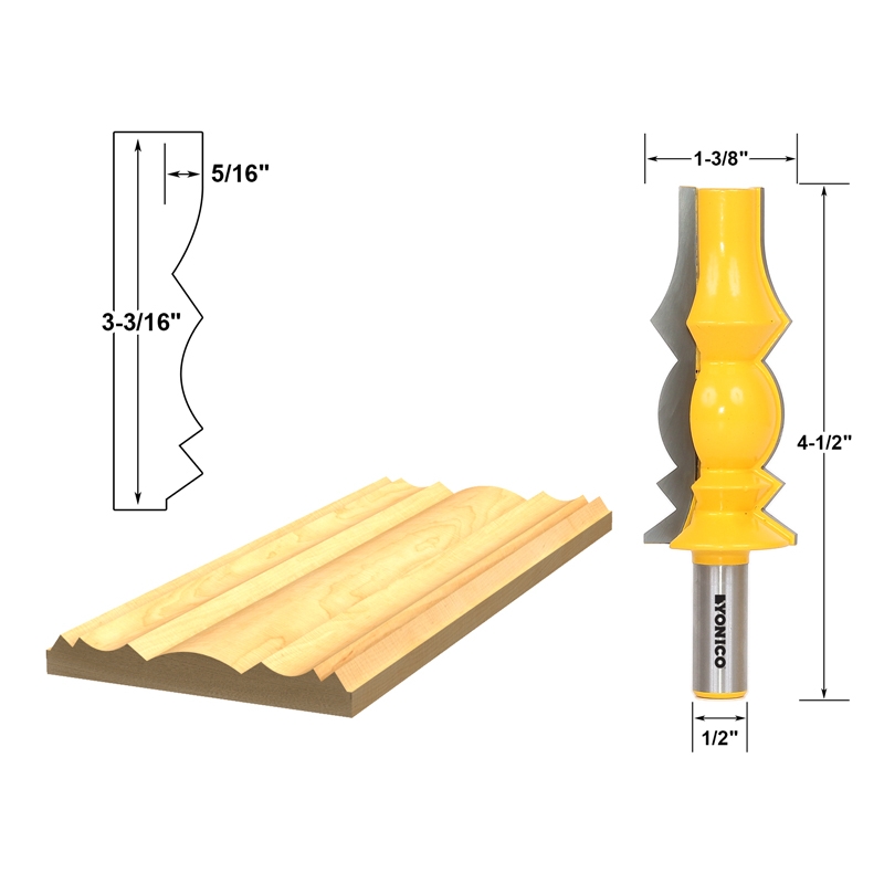 Molding :: Crown & Cornice Molding :: Reversible Crown Molding Router ...