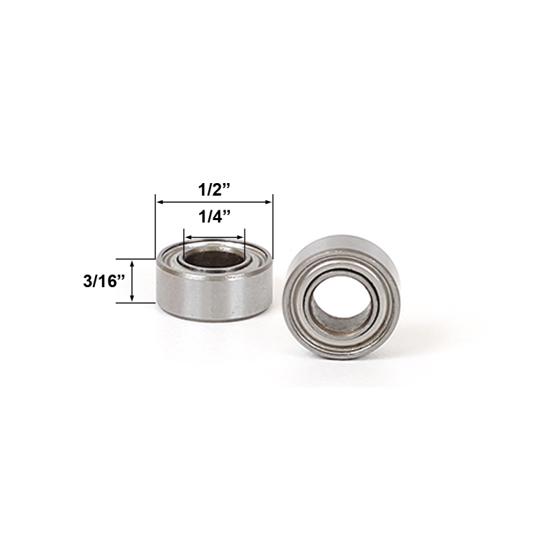 Parts :: Bearings :: 1/4" Inner Diameter Shank Bearing :: 1/2" OD X 1/4 ...