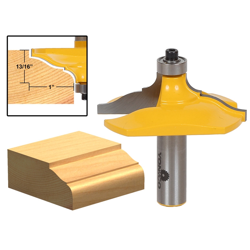 Classical 2 Bit Handrail Router Bit Set - 1/2" Shank - Yonico 18225